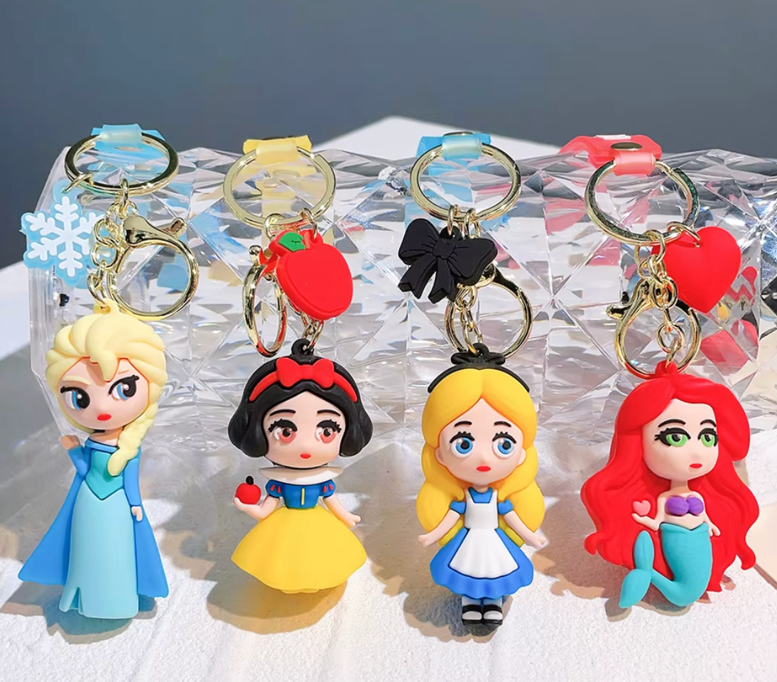 HALF DOZEN MIX Keychains PRINCESSES – Dani's Wholesale