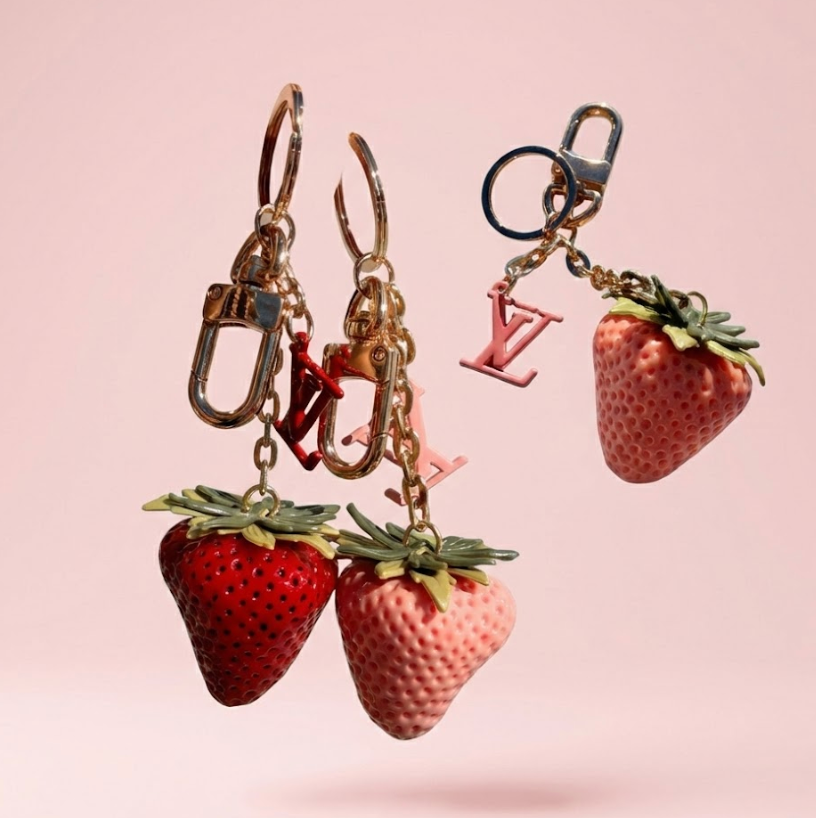 2 PC Strawberry Bag Charm L - 1 Pink and 1 Red – Dani's Wholesale